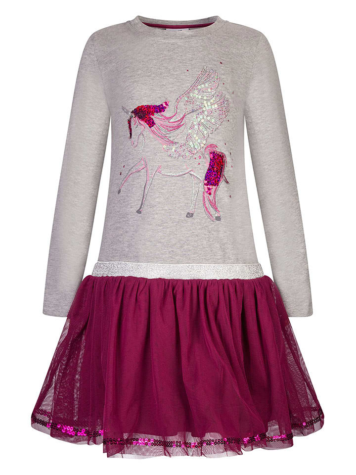 Happy girls by Eisend Kleid in Hellgrau Bordeaux günstig kaufen limango