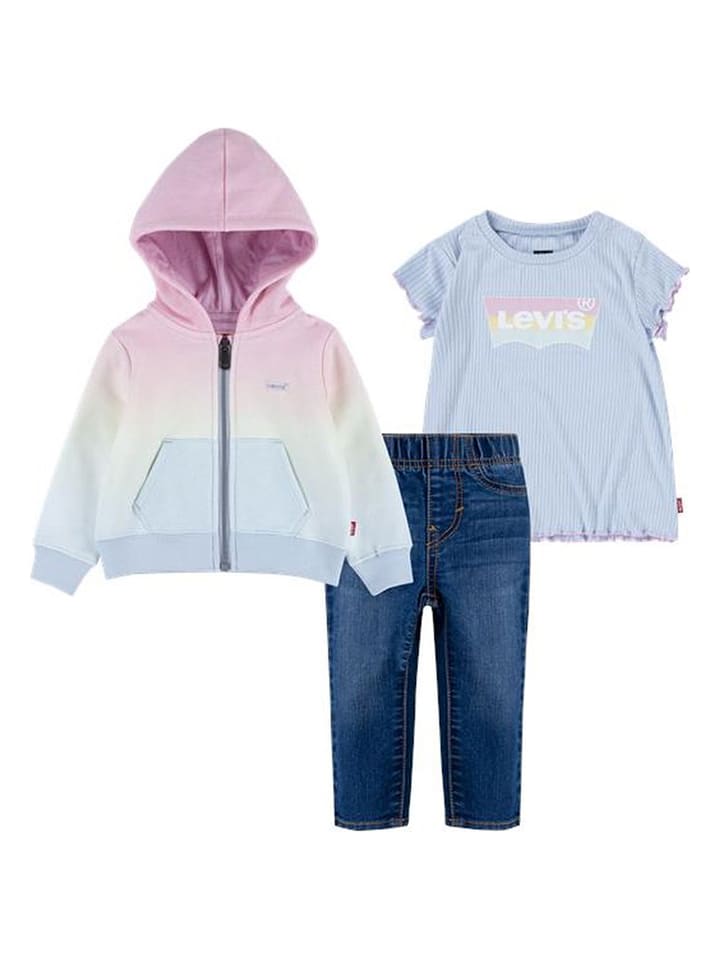 Levi's Kids 3tlg. Outfit in Bunt/ Dunkelblau/ Hellblau günstig kaufen ...