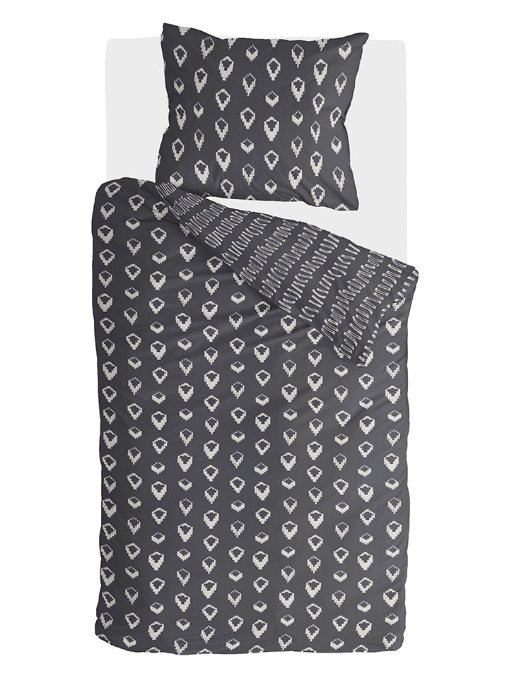 Walra Bettwäsche-Set "Remade Turned Cones" in Anthrazit günstig kaufen ...
