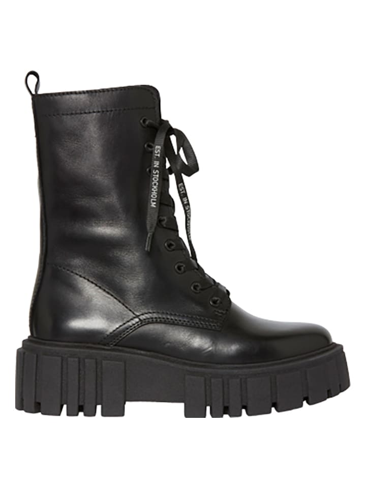 Marc O'Polo Shoes Skórzane botki w kolorze czarnym - najlepsze ...
