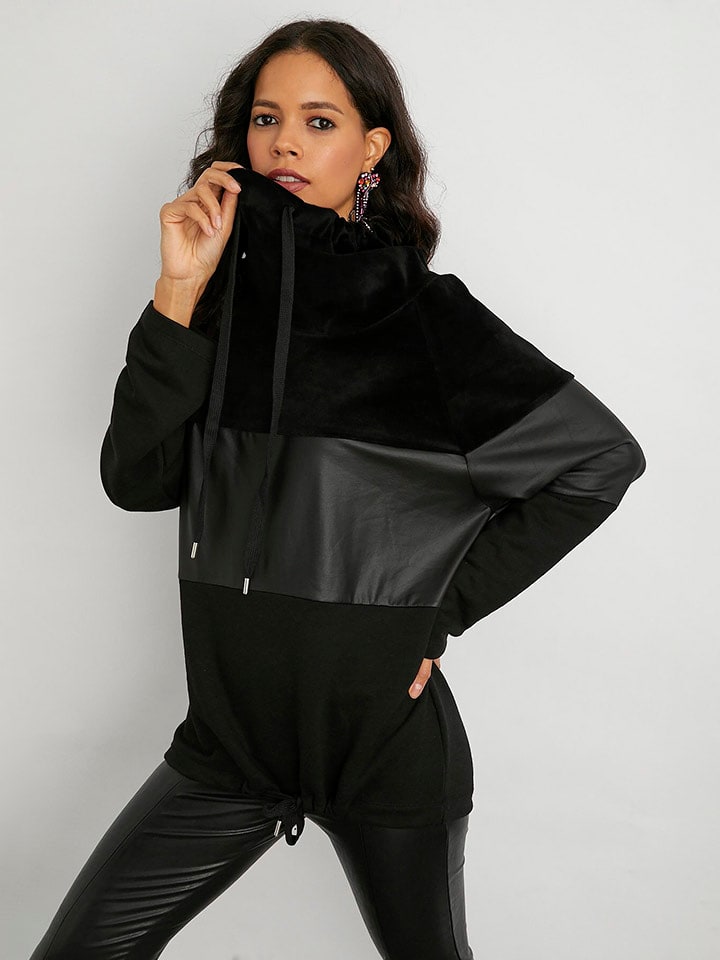 Milan Kiss Bluza w kolorze czarnym - najlepsze wyprzedaże w limango