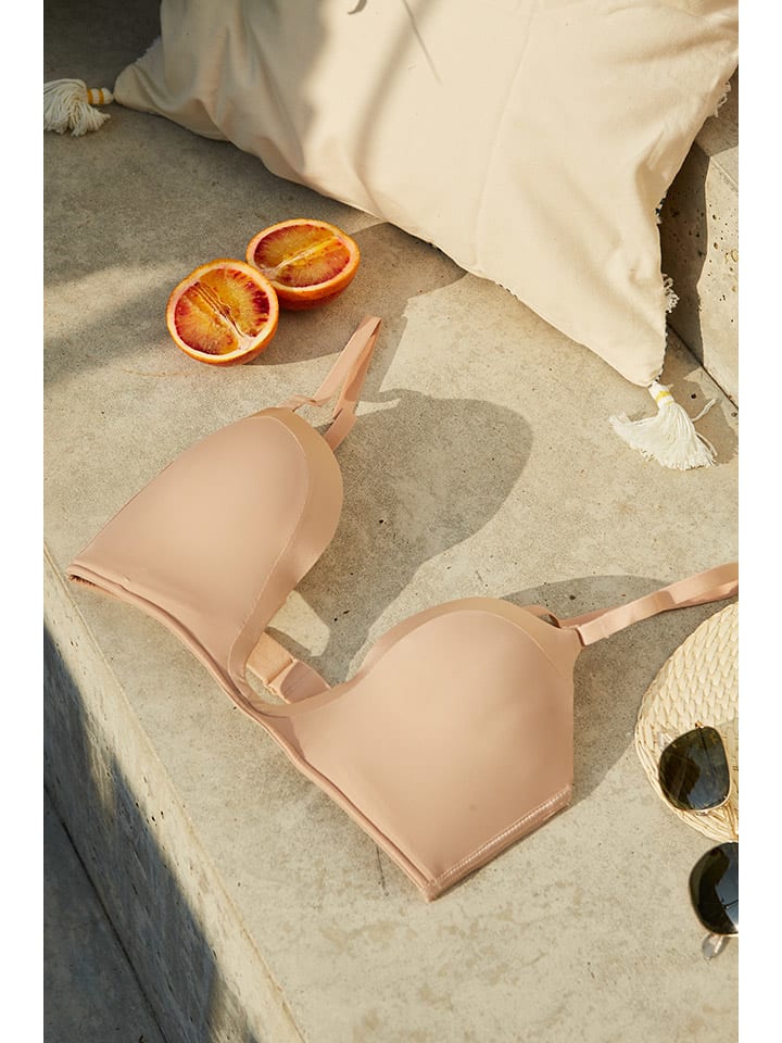 Wonderbra Biustonosz push-up w kolorze beżowym - najlepsze wyprzedaże w ...