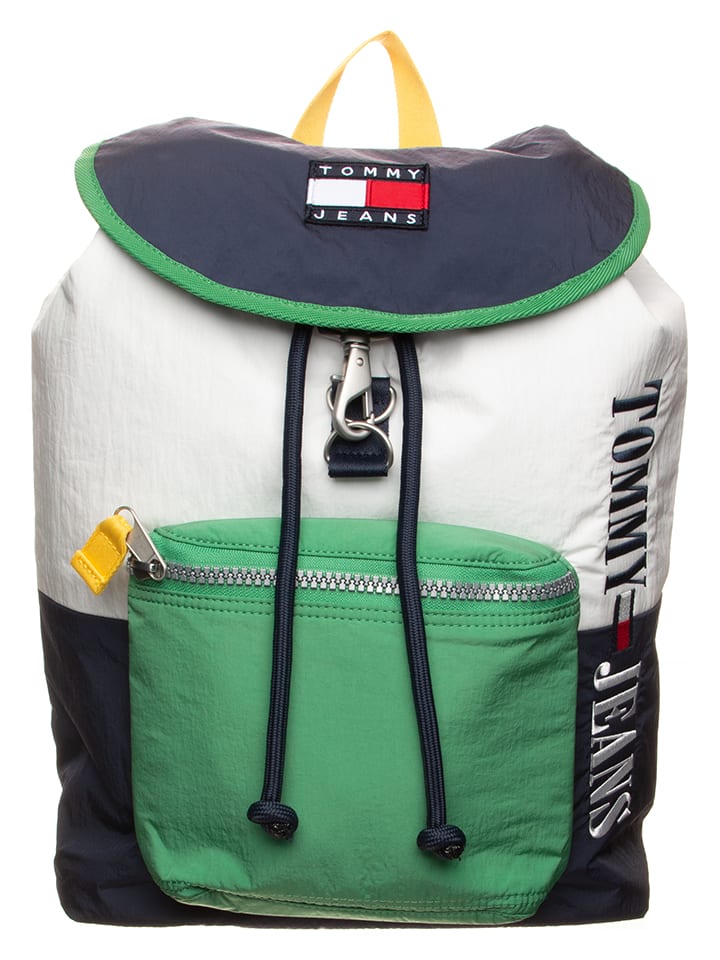Tommy Hilfiger Rucksack in Dunkelblau WeiB Grun B 30 x H 40 x T 16 cm gunstig kaufen limango