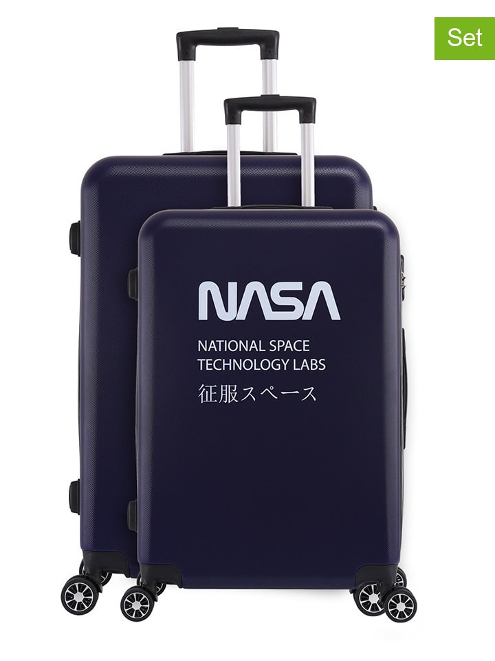 Nasa 2tlg. Hardcase-Trolleyset "Mercury" in Dunkelblau günstig kaufen ...