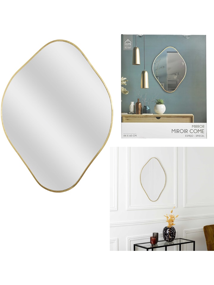 Rétro Chic Wandspiegel in Gold - (B)44 x (H)60 cm günstig kaufen | limango