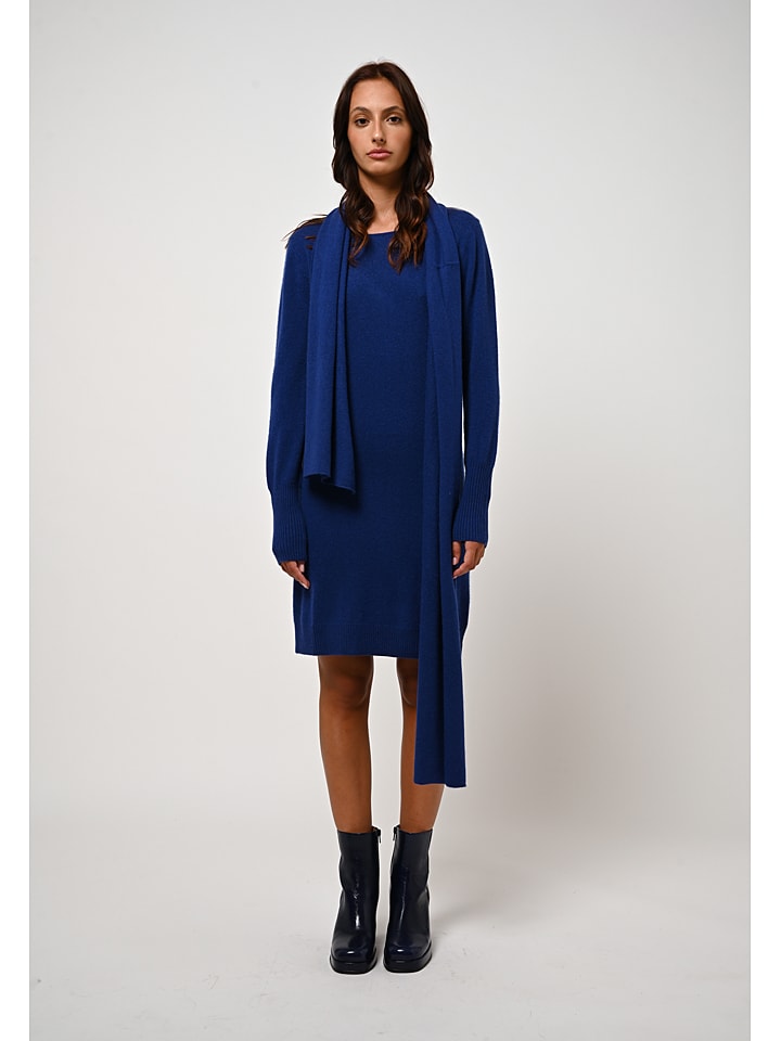 AUTHENTIC CASHMERE Kaschmir-Kleid "Armet" in Blau günstig kaufen | limango