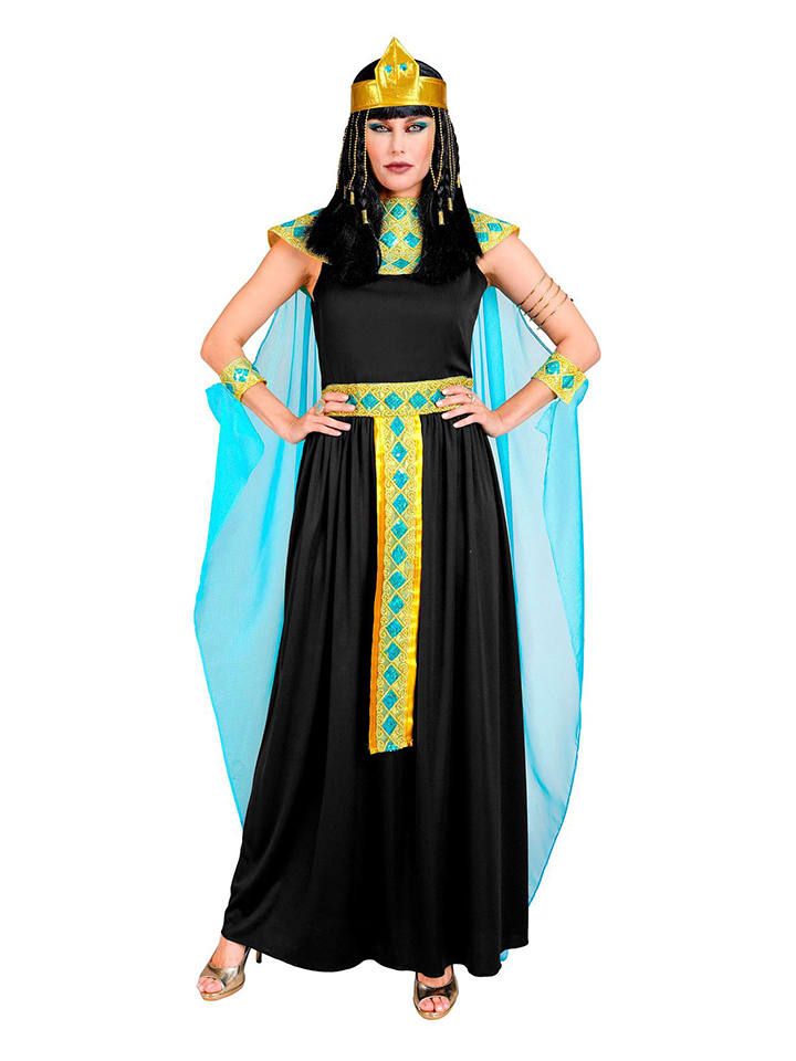 Carnival Party 6tlg. Kostüm "Cleopatra" in Schwarz/ Türkis günstig ...