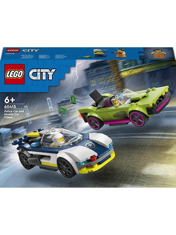 LEGO LEGO® City: Verfolgungsjagd mit Polizeiauto und Muscle Car - ab 6 ...