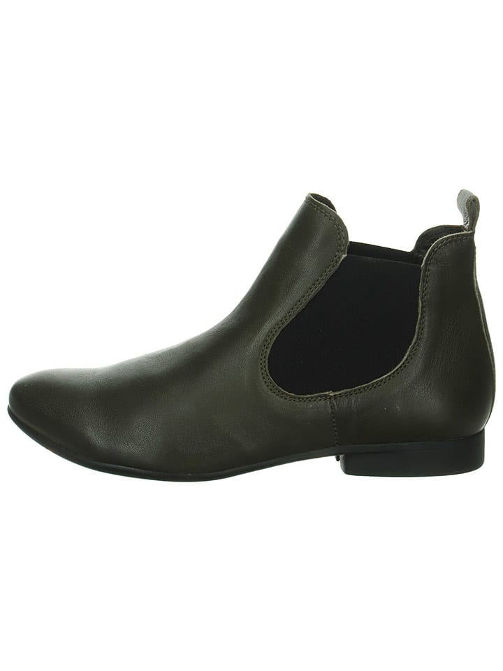 Think! Leder-Chelsea-Boots "Guads" in Grün günstig kaufen | limango