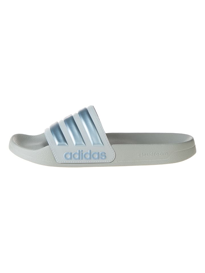 adidas Pantoletten "Adilette Shower" in Weiß/ Hellblau günstig kaufen ...