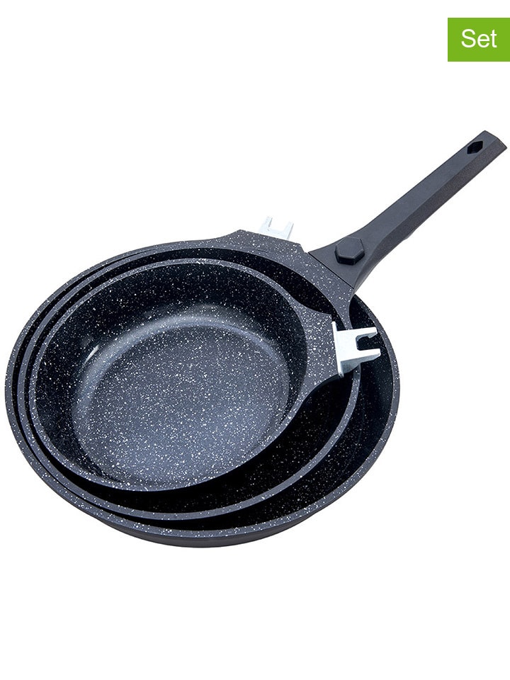 Laguiole 4tlg. Set: Bratpfannen "Alizée" in Schwarz günstig kaufen ...