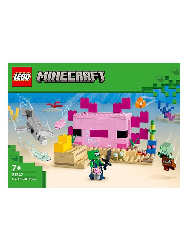 LEGO LEGO® Minecraft®: Das Axolotl-Haus - ab 7 Jahren günstig kaufen ...