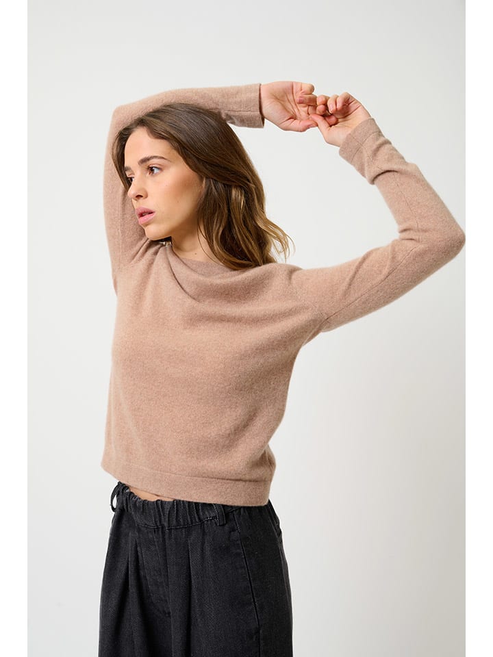 AUTHENTIC CASHMERE Kaschmir-Pullover "Ecrin" in Hellbraun günstig ...