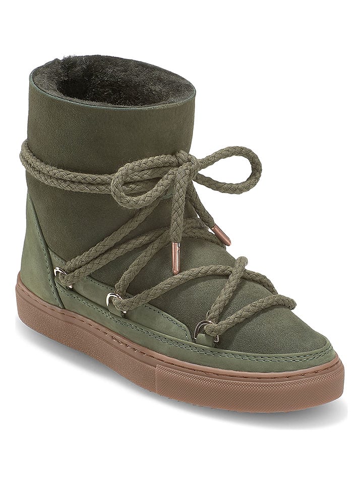 INUIKII Leder-Winterboots "Classic Nabuck" in Grün günstig kaufen | limango