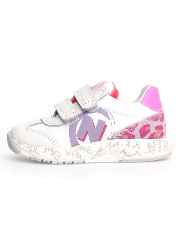 Naturino Leder-Sneakers "Jesko 2" in Weiß/ Pink günstig kaufen | limango