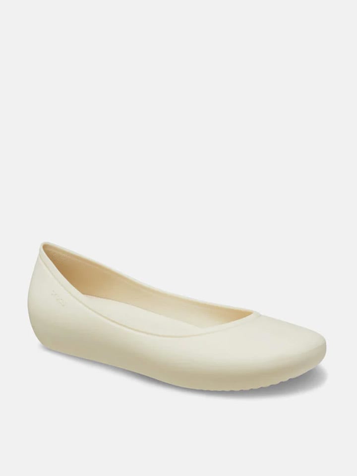 Crocs Baleriny "Brooklyn" w kolorze kremowym - najlepsze wyprzedaże w ...