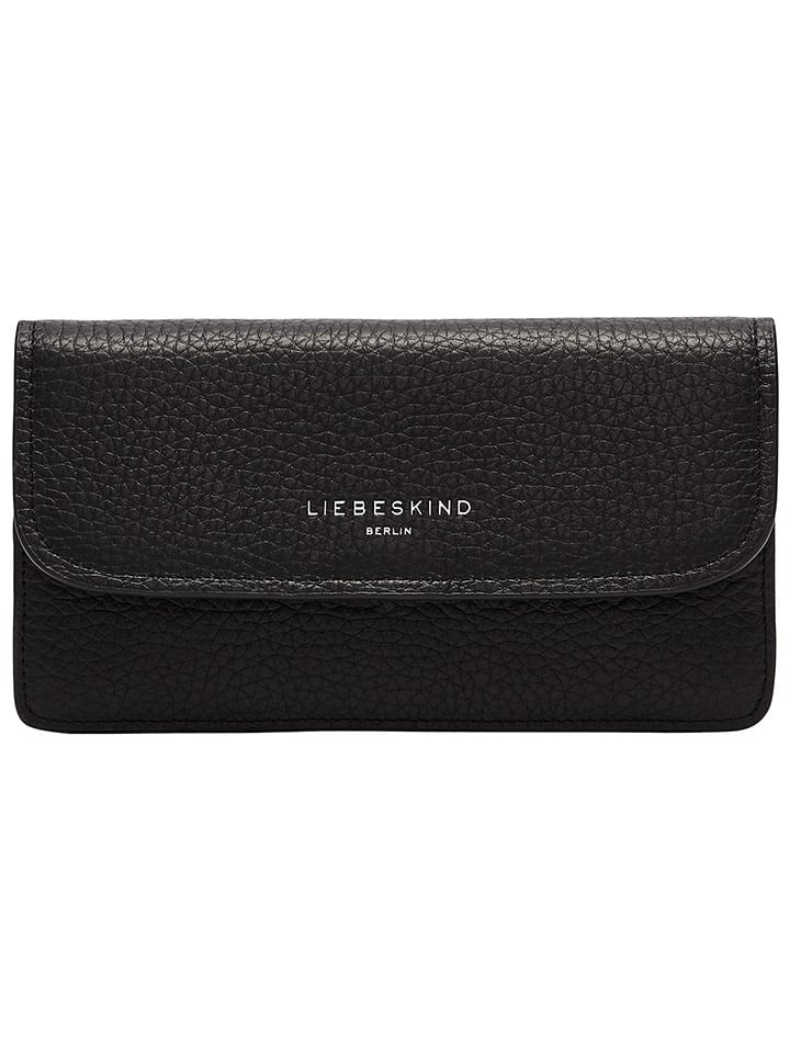 LIEBESKIND BERLIN Leder-Geldbörse "Slam" in Schwarz - (B)18,5 x (H)9,5 ...