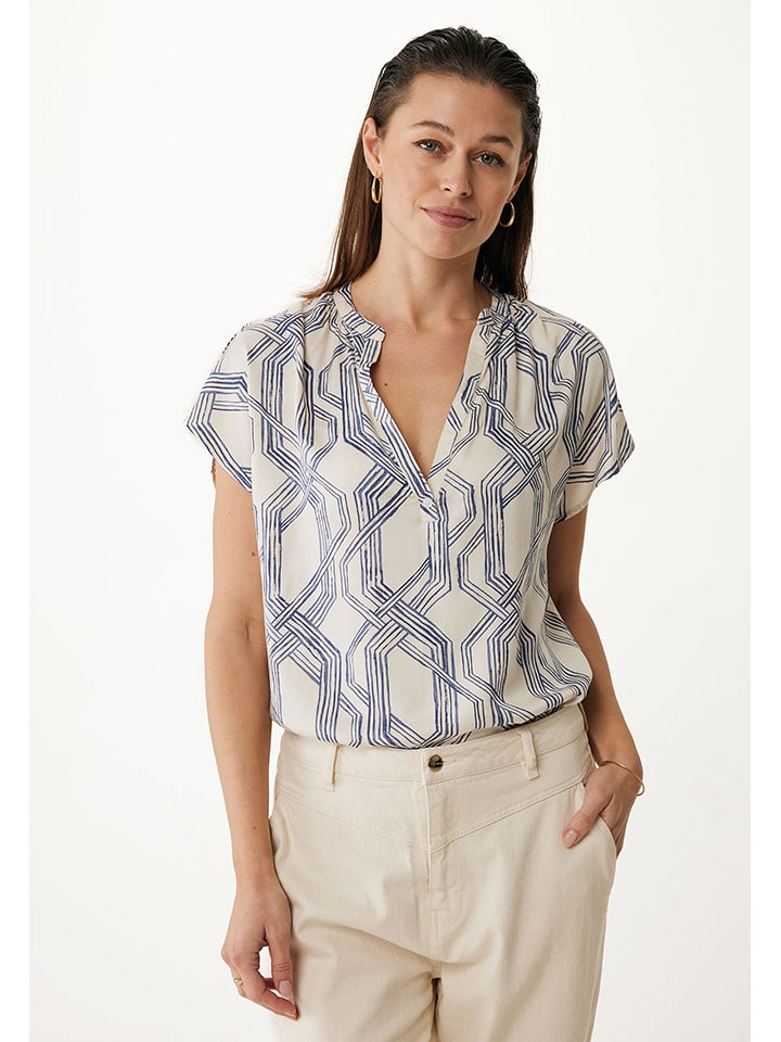 Mexx Bluse in Creme/ Blau günstig kaufen | limango