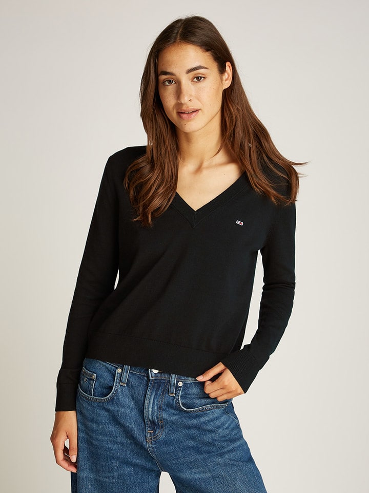 TOMMY JEANS Pullover in Schwarz günstig kaufen | limango