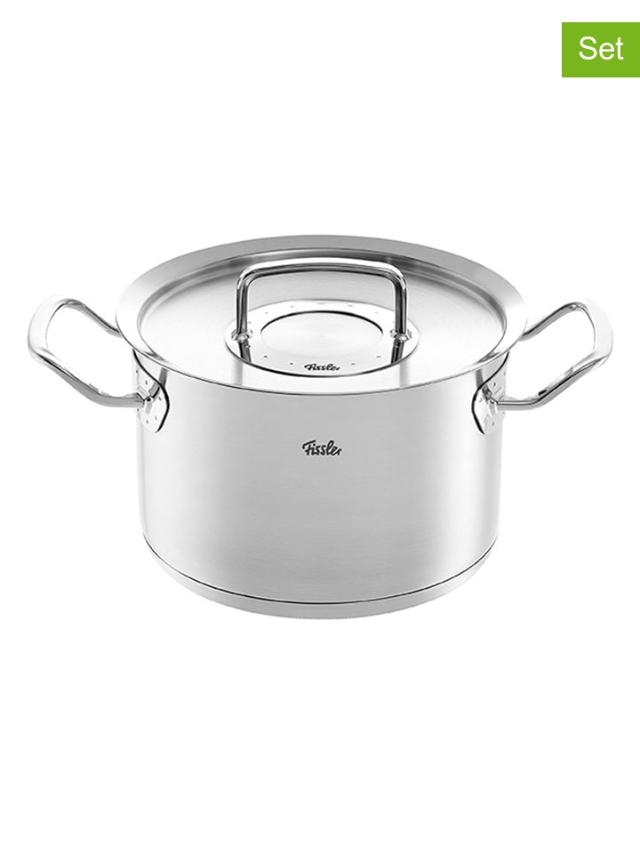 Fissler 2tlg. Set: Edelstahl-Kochtopf "Profi Collection®" - Ø16 cm ...