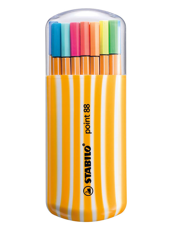 STABILO Fineliner "STABILO point 88 Zebrui - 20 Stück günstig kaufen ...