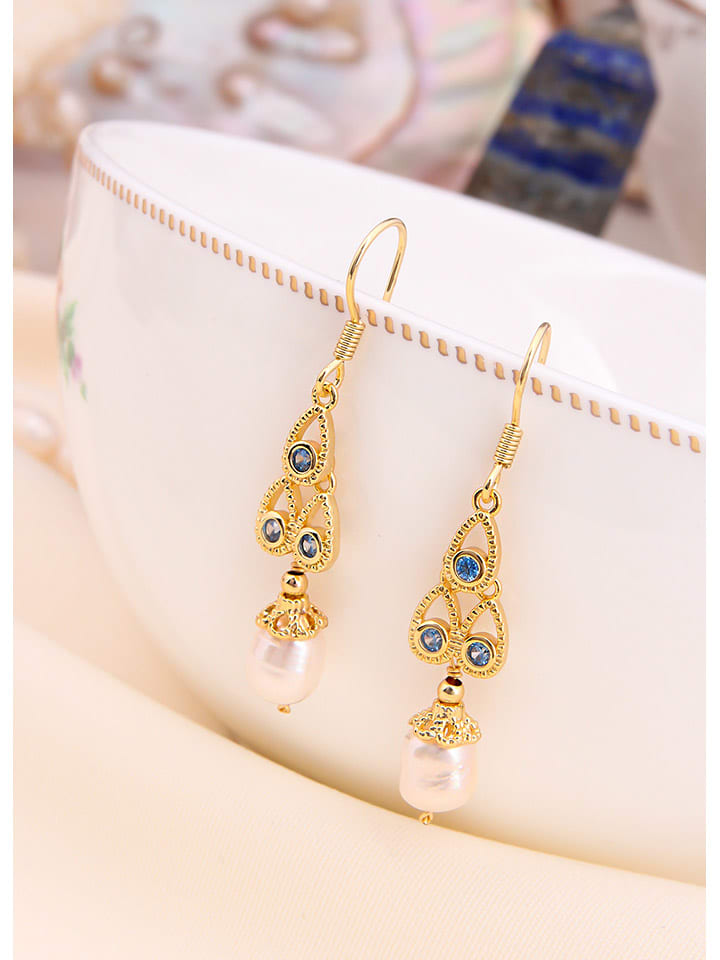 L'Atelier de Gaia Vergold. Ohrhänger mit Perlen und Edelsteinen günstig kaufen | limango