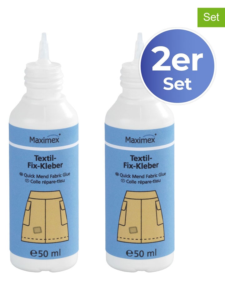 Maximex 2er-Set. Textil-Flickmittel "Quick Mend" - 2x 50 ml günstig ...