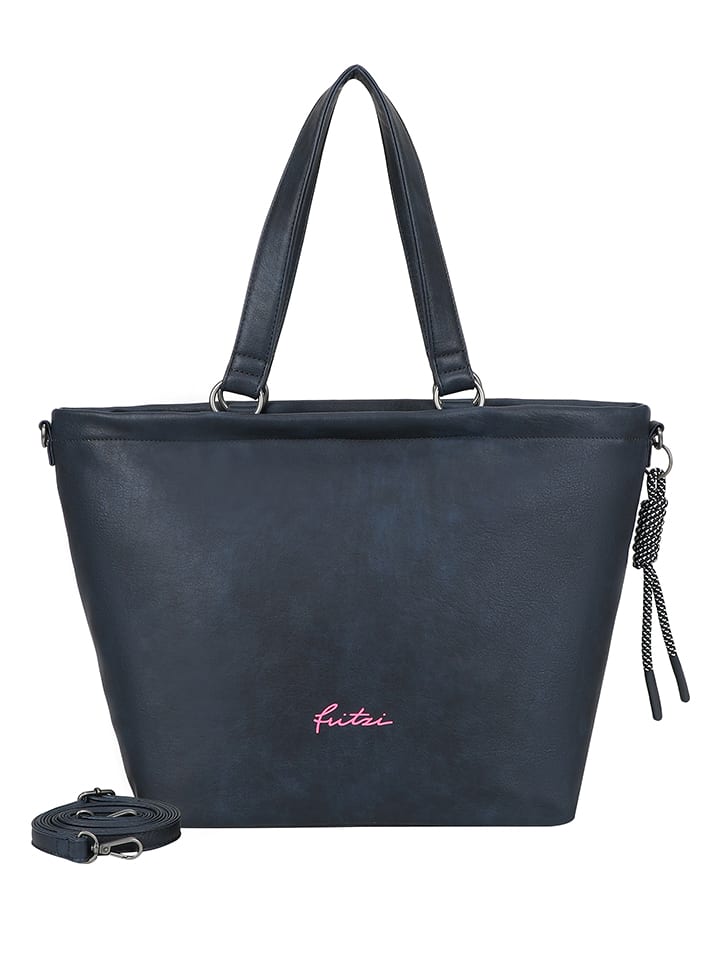 Fritzi aus Preußen Shopper "Lou" in Dunkelblau - (B)33 x (H)32 x (T)16 ...