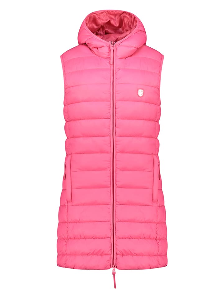 Geographical Norway Kamizelka pikowana "Vatikotal" w kolorze różowym ...