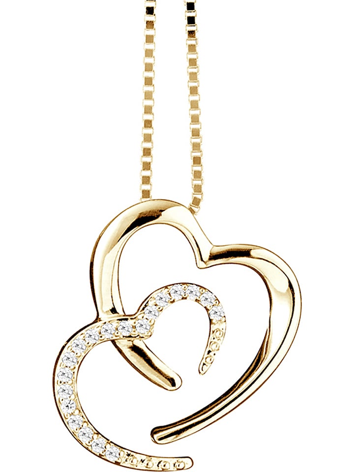 DYAMANT Gouden ketting met diamanten hanger - (L)42 cm goedkoop kopen ...